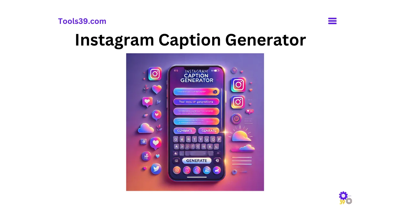 Instagram Caption Generator Online Free - Tools39.com